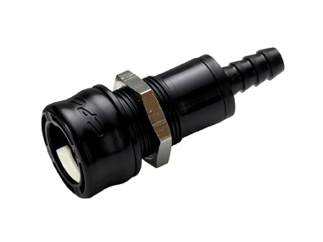 CPC Colder Products BACD16004MBLK 1/4 Hose Barb Valved BreakAway ...