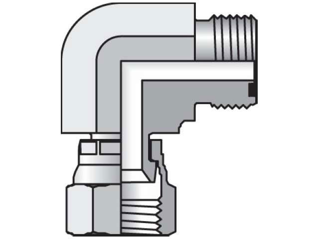 4 LOEX6-S - Conversion ORFS to 37° Flare LOEX6