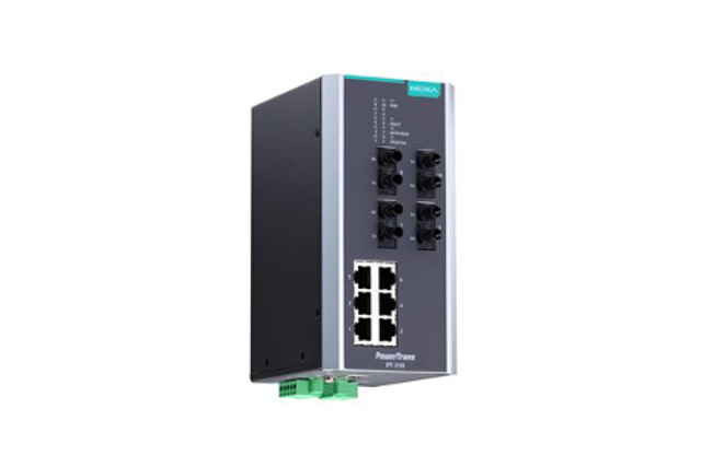 PT-510-4M-ST-24 - Moxa PT-510-4M-ST-24 IEC 61850-3 10-port Layer 2 DIN ...